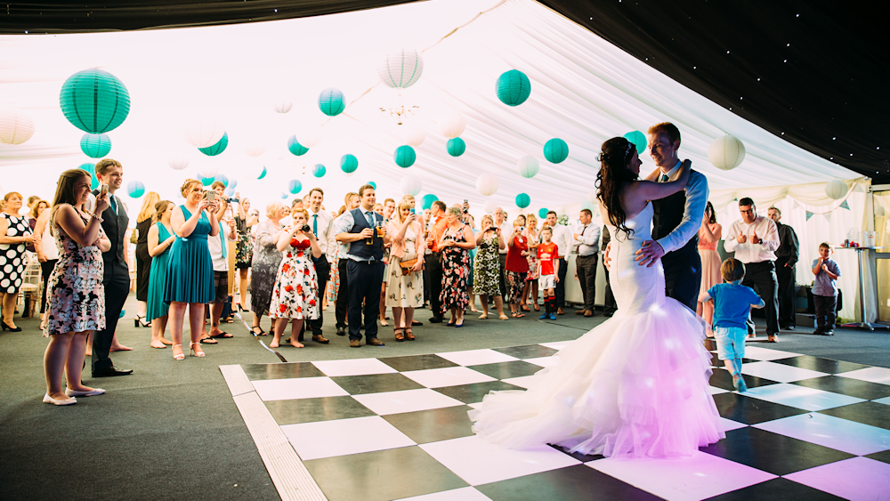 Teal paper lanterns store
